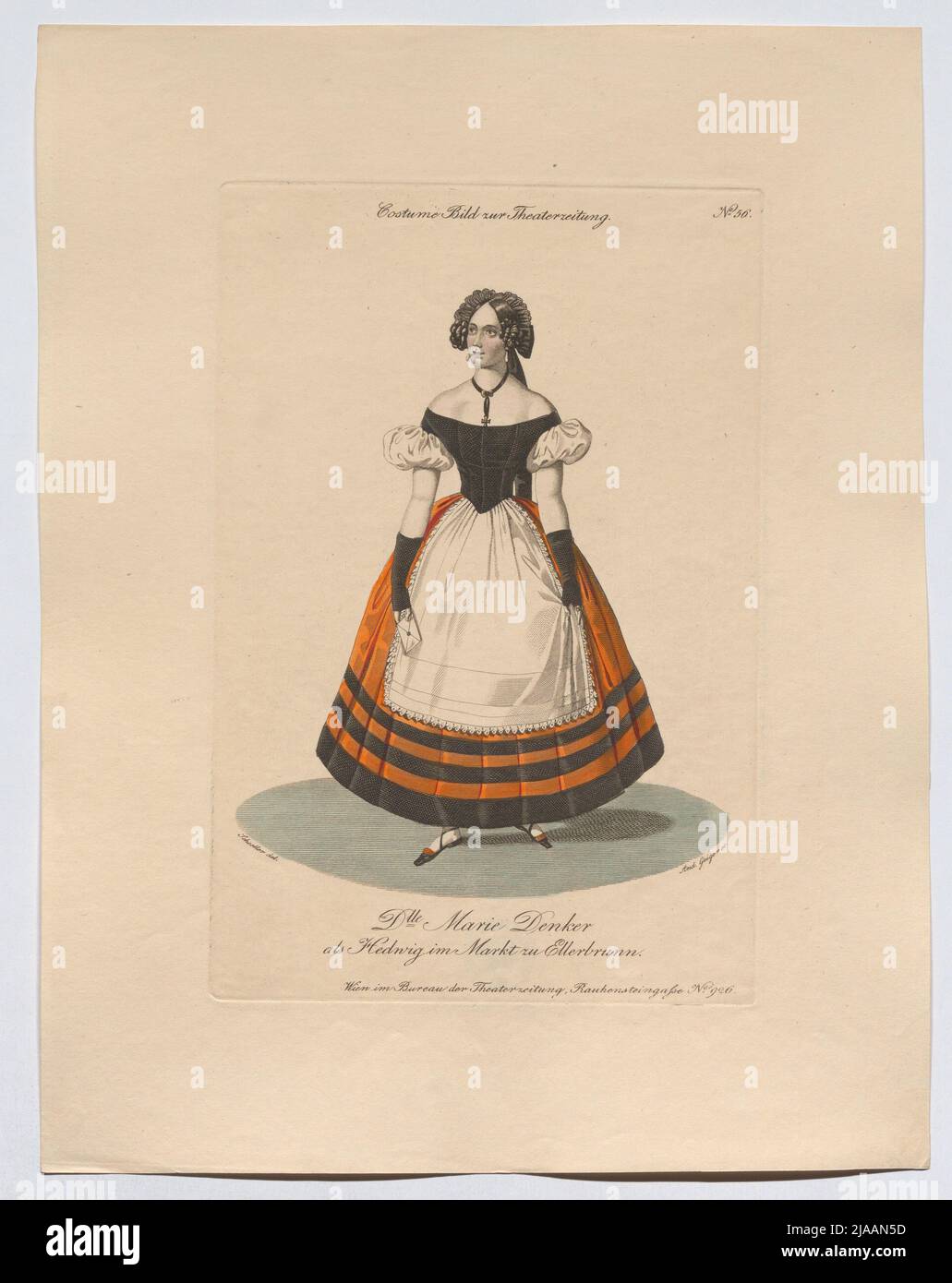Dlle. Marie Denker as "Hedwig" in "The market in Ellenbrunn" (costume ...