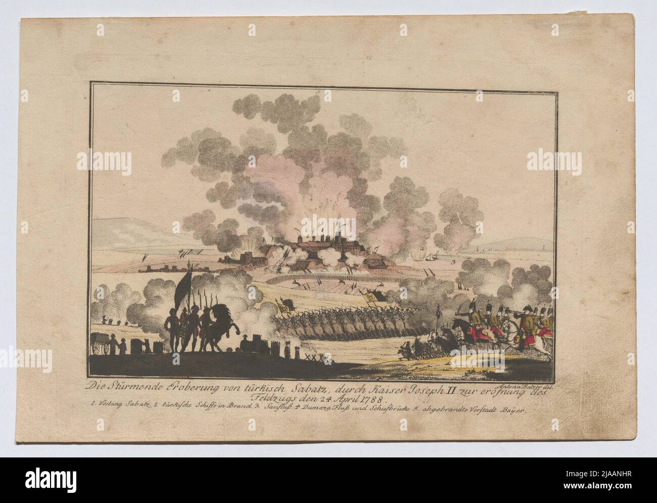 "The storming conquest of Turkish Sabatz by Emperor Joseph to open the ...