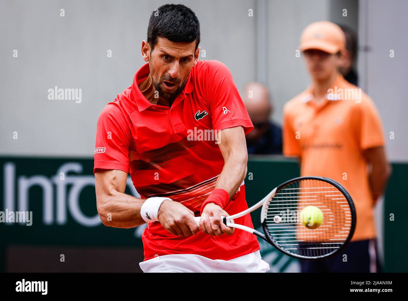 Novak DJOKOVIC of Serbia during the Day eight of Roland-Garros 2022 ...