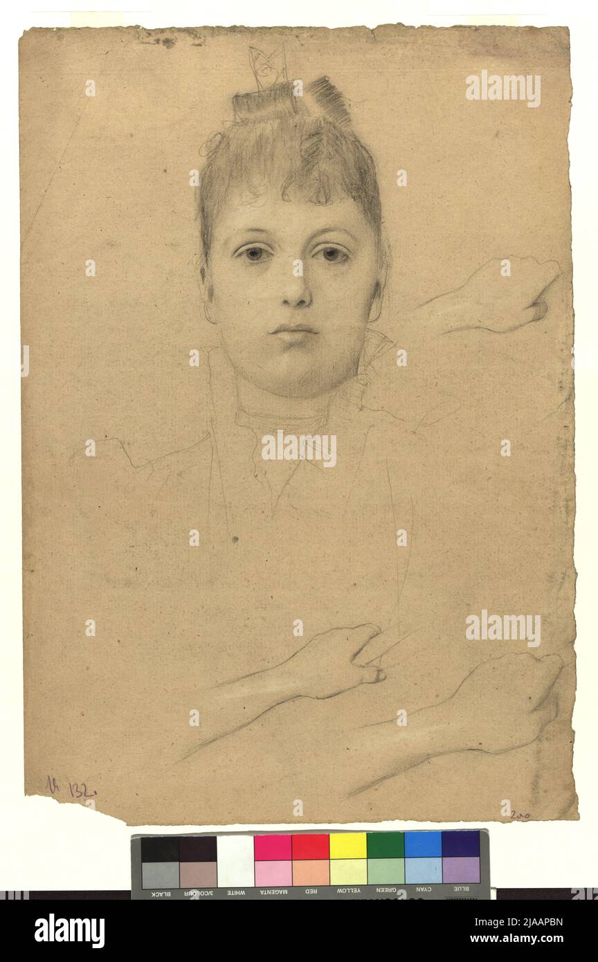 Women's portrait and three hand studies. Gustav Klimt (1862-1918 ...