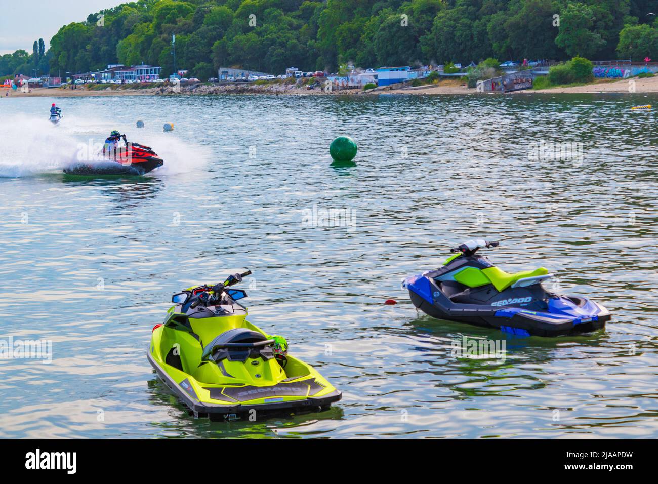 View of Balkan jet ski cup racing Varna beach,Bulgaria Stock Photo - Alamy