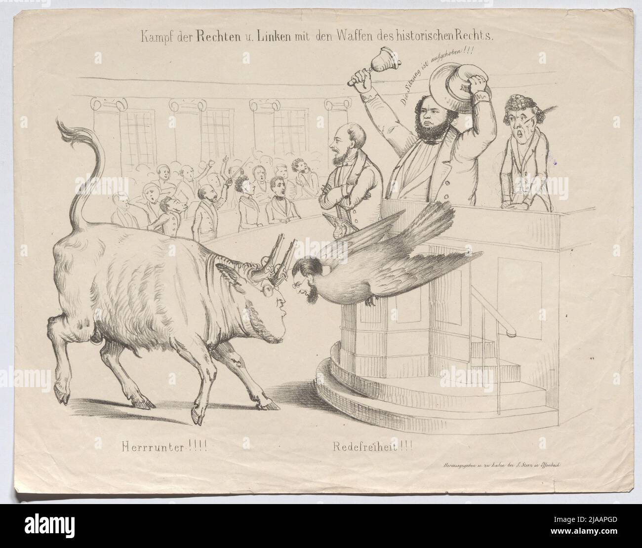 "Fight of the right and left with the weapons of historical law ...