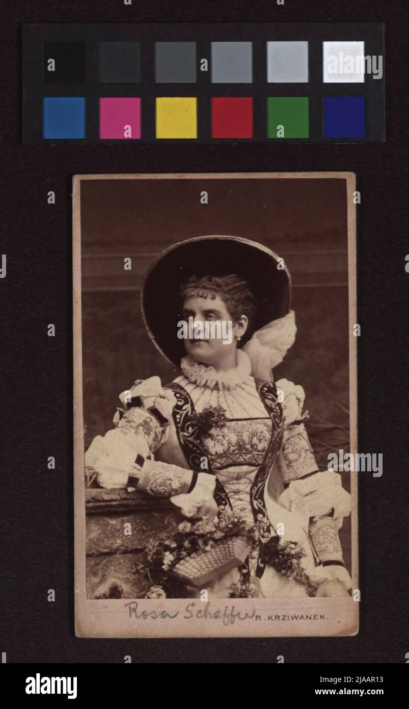 Rosa Schaffer (around 1848-1931), cosmetic entrepreneur. Rudolf ...