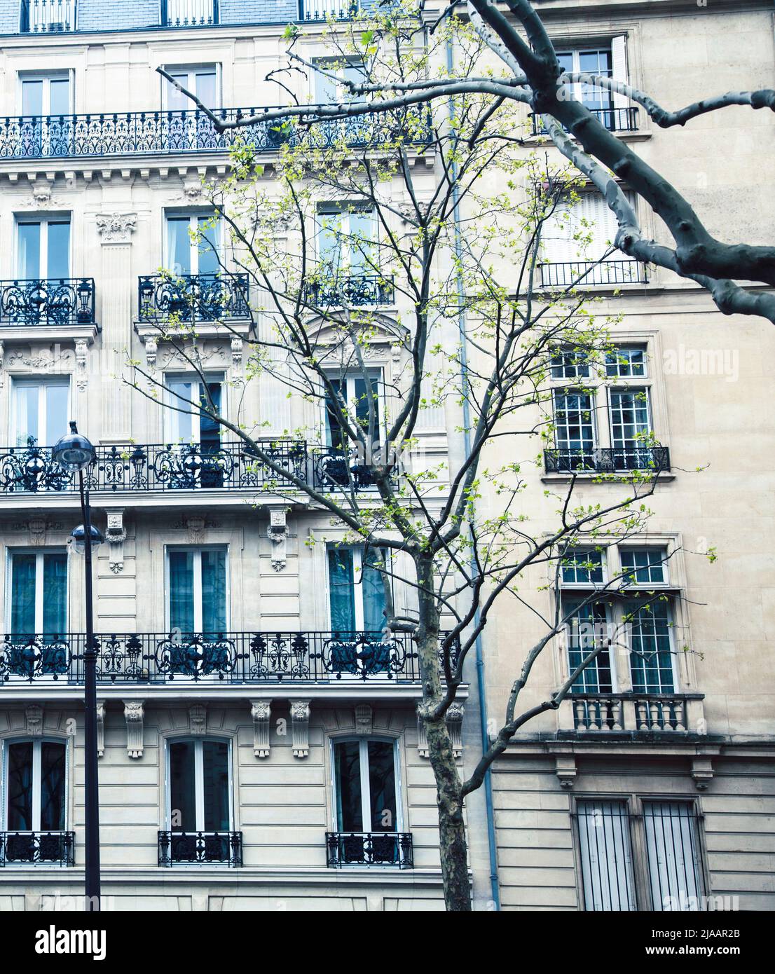 houses on french streets of Paris. citylife concept. regular view Stock ...