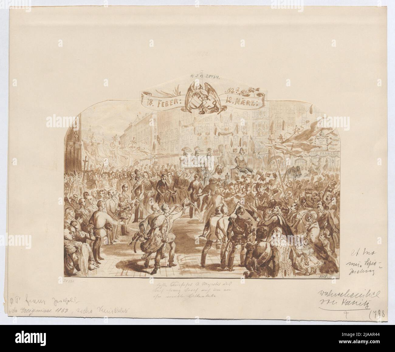 First exit Emperor Franz Josefs after the attack on February 18 on ...