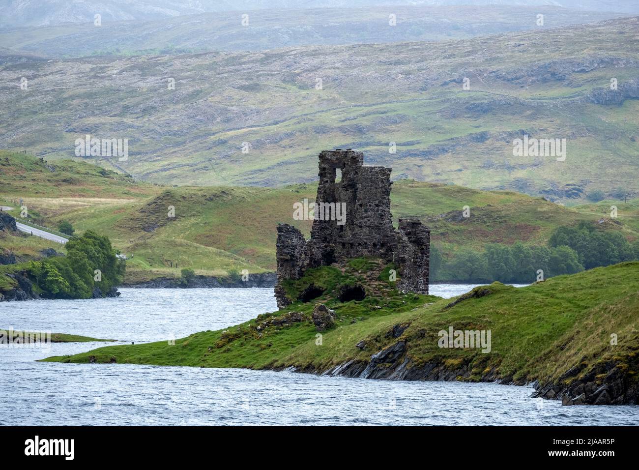 Ardvreck Castle is a castle, now ruinous, standing on a rocky ...