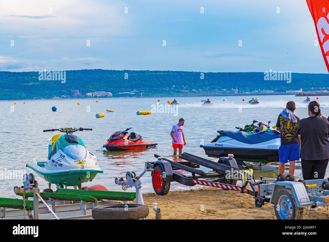 View of Balkan jet ski cup racing Varna beach,Bulgaria Stock Photo - Alamy