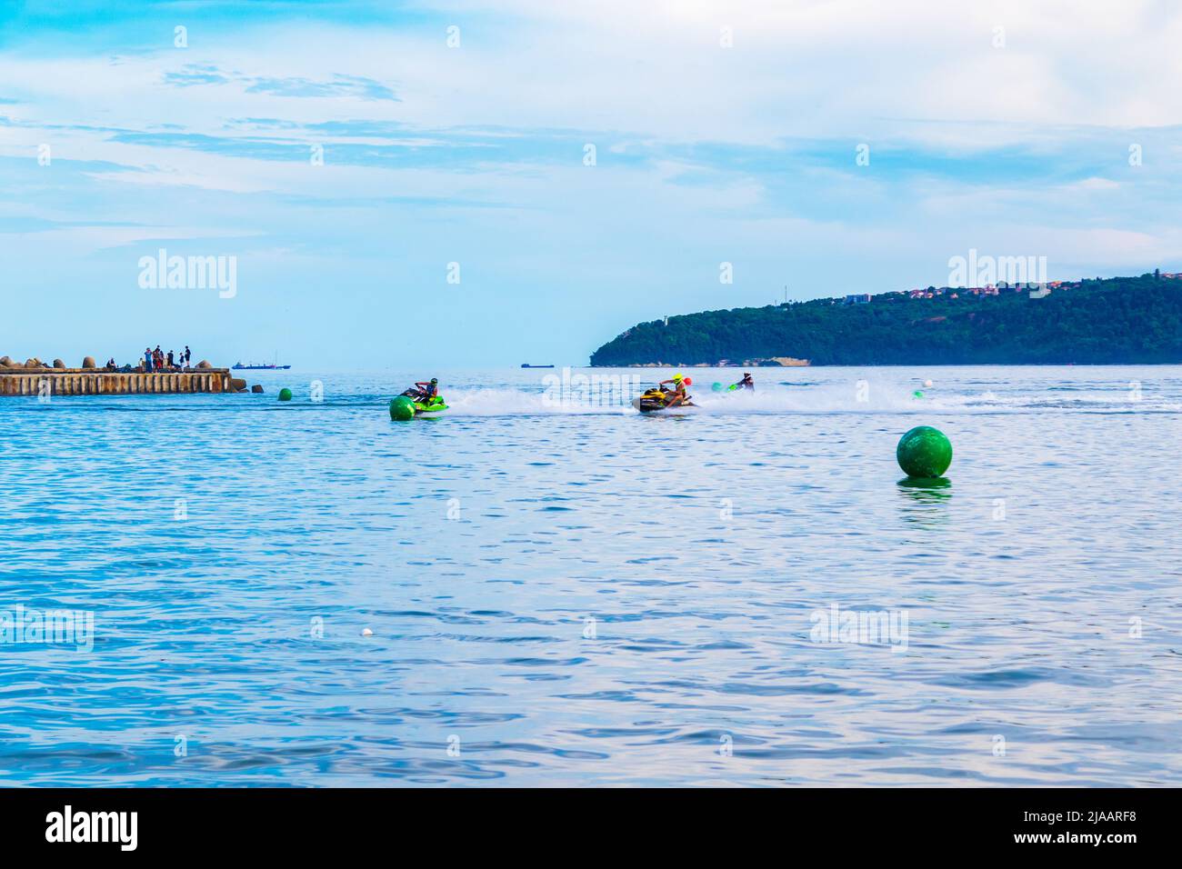 View of Balkan jet ski cup racing Varna beach,Bulgaria Stock Photo - Alamy