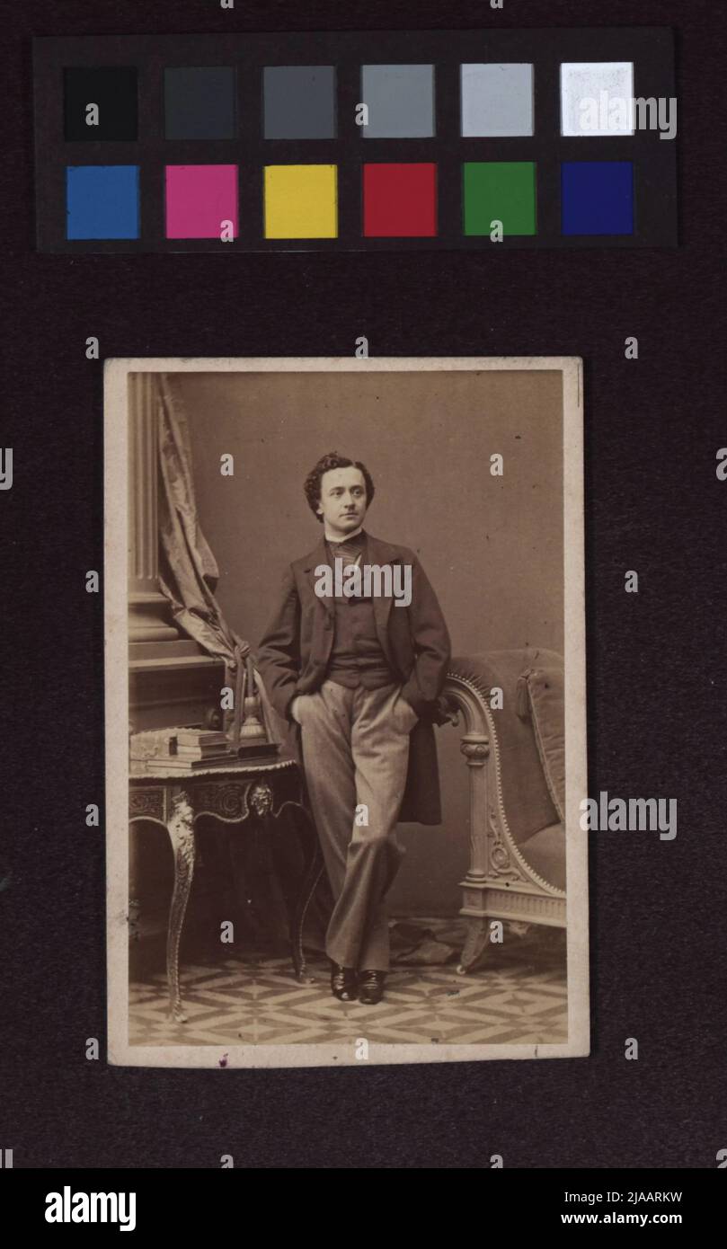 Franz Kierschner, actor. Ludwig Angerer (1827-1879), photographer Stock ...