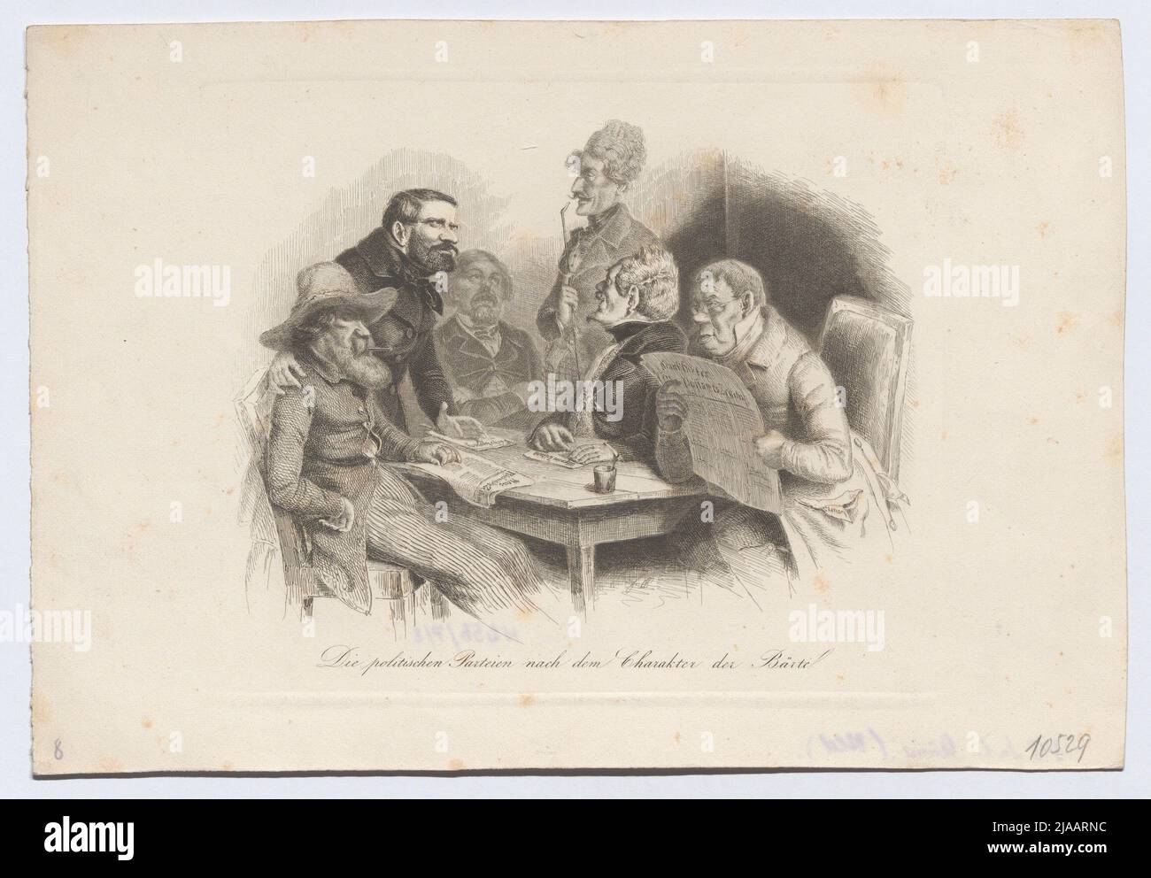 "The political parties according to the character of the beard ...