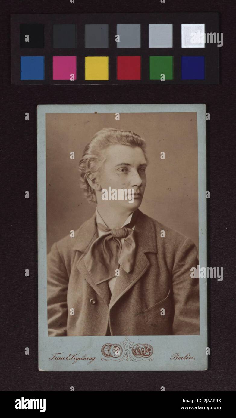 Max Kalbeck (1850-1921), music critic. Emilie Vogelsang (1832-1894 ...