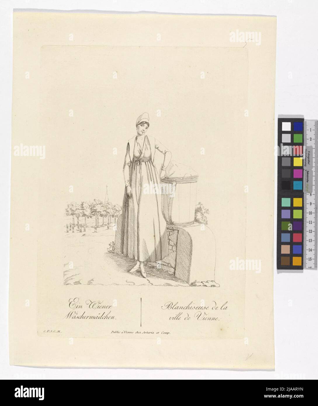 Series "Wiener Costume" ["Wiener Kostüme"]: "A Viennese laundry girl ...