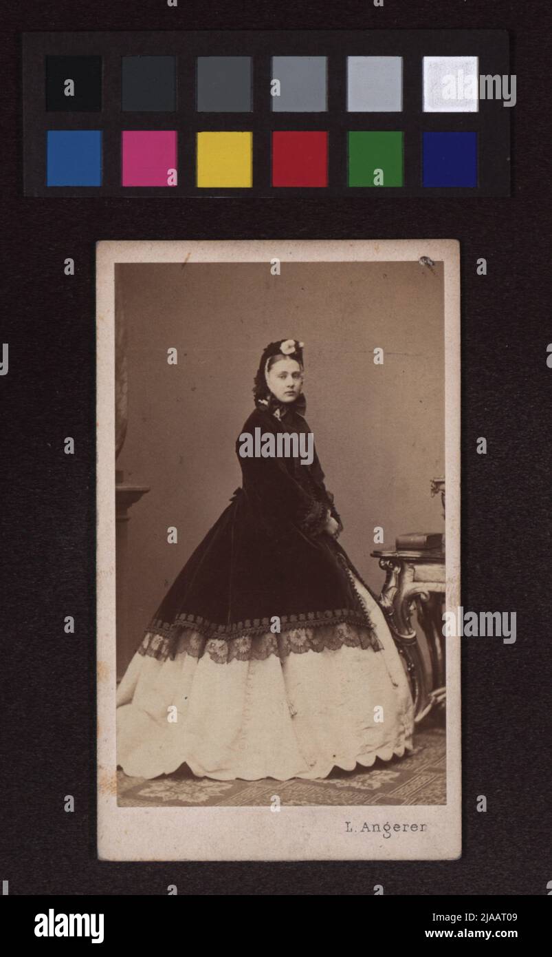 Archduchess Mathilde. Ludwig Angerer (1827-1879), photographer Stock ...