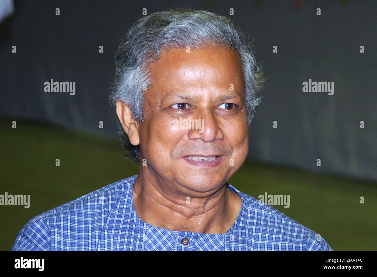 Dhaka, Bangladesh - June 21, 2006: Dr. Muhammad Yunus was awarded the ...