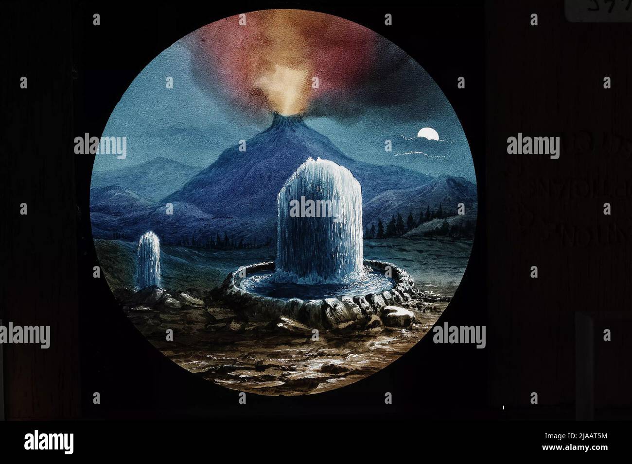 Laterna Magica picture: Natural phenomenon: Nocturnal landscape with a ...