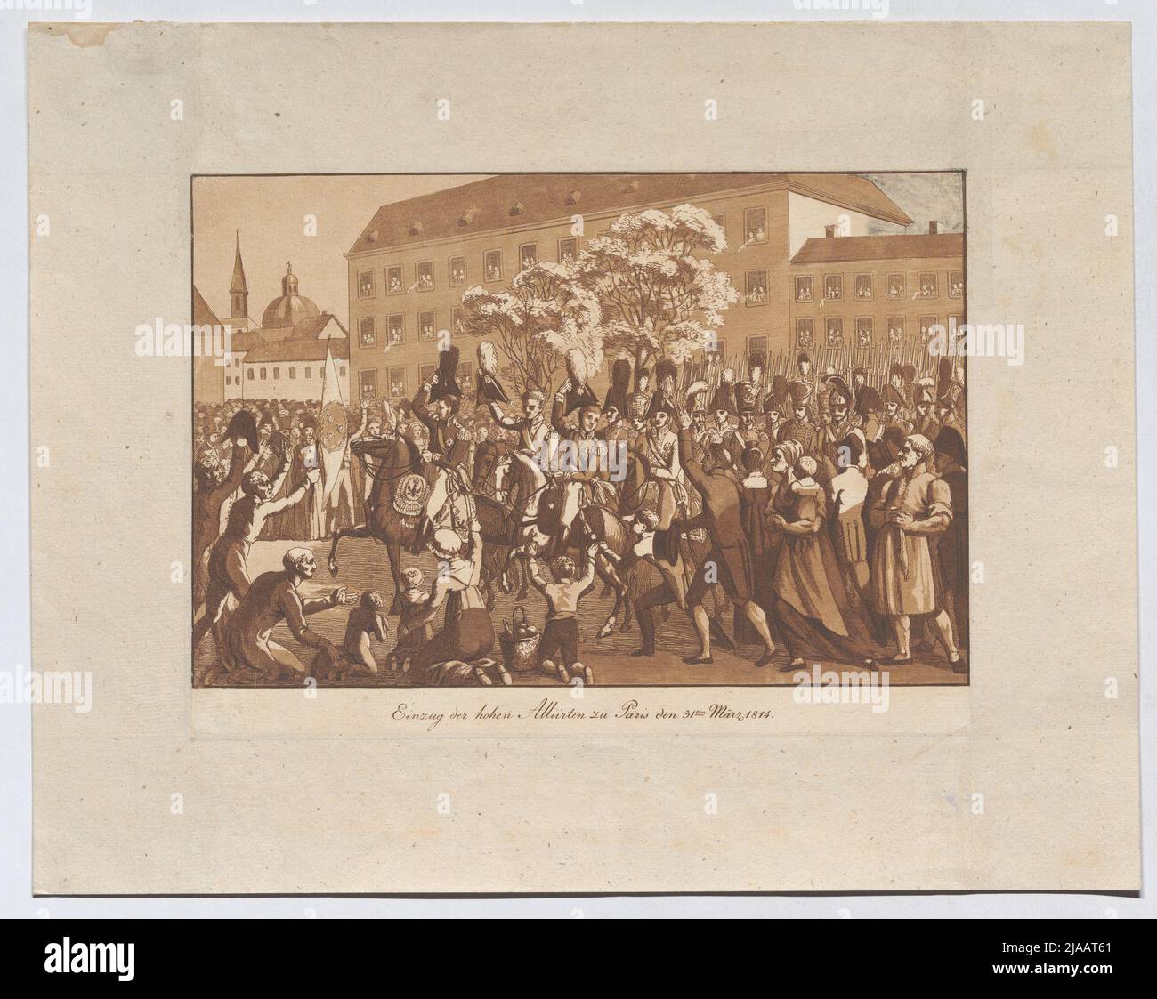 Ref.: "Entry of the Allies in Paris on March 31, 1814". Recovery of the ...