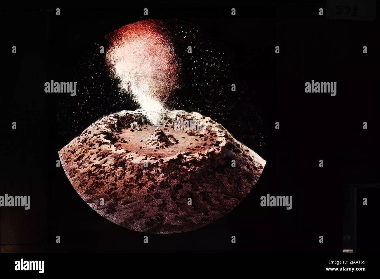 Laterna Magica picture: Natural phenomenon: volcanic eruption. W. E. F ...
