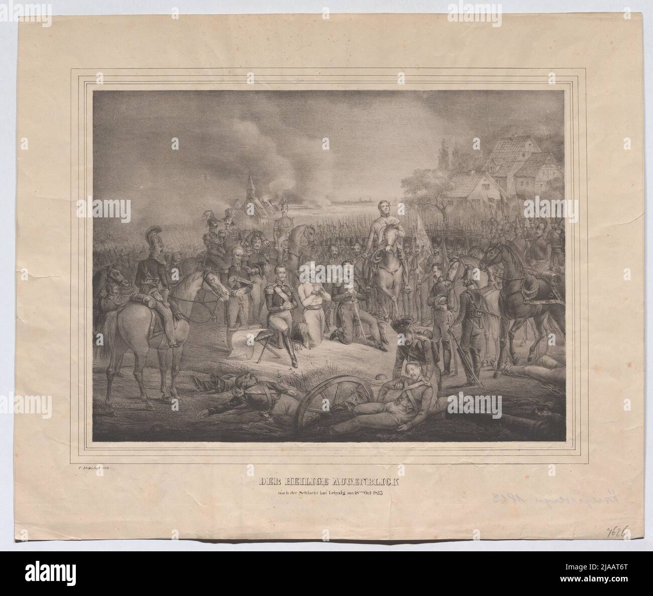 "The holy moment on 18. X. 1813". Thank you prayer at the battlefield ...