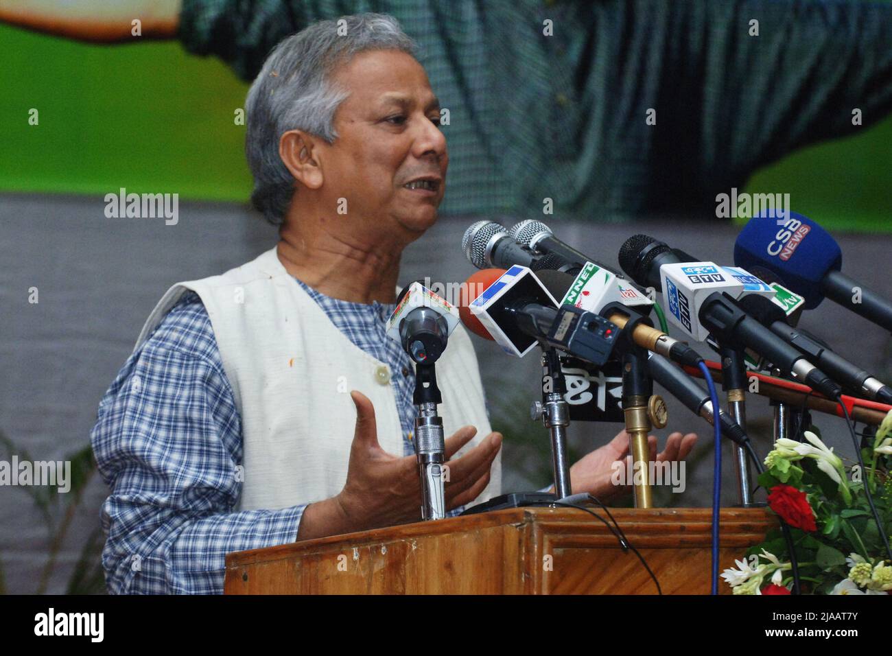 Dhaka, Bangladesh - May 04, 2007: Dr. Muhammad Yunus was awarded the ...