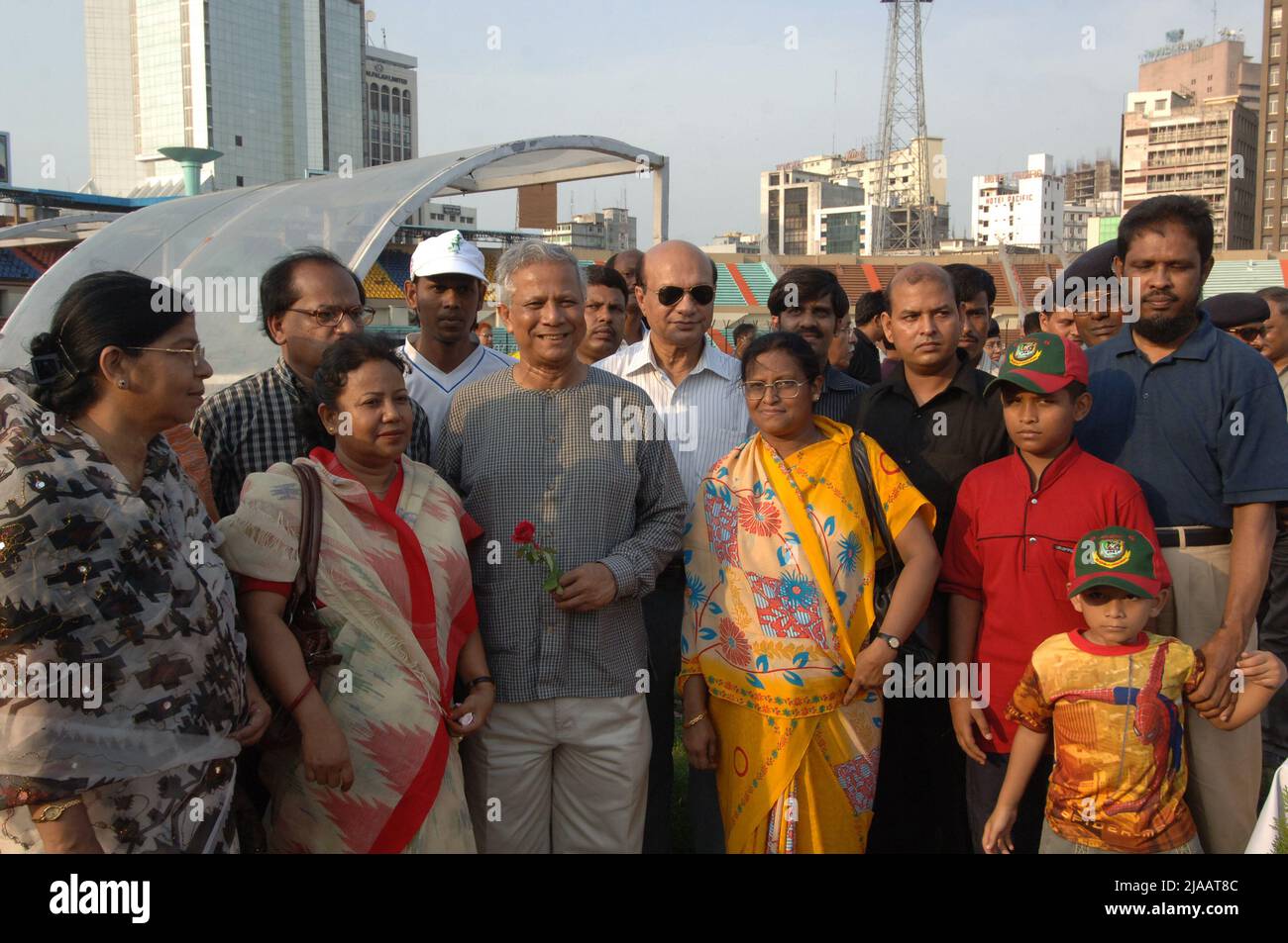 Dhaka, Bangladesh - May 27, 2007: Dr. Muhammad Yunus was awarded the ...