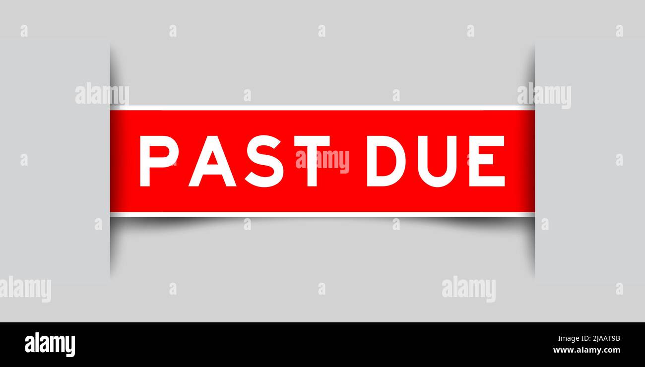 Past due vector red Stock Vector Images - Alamy