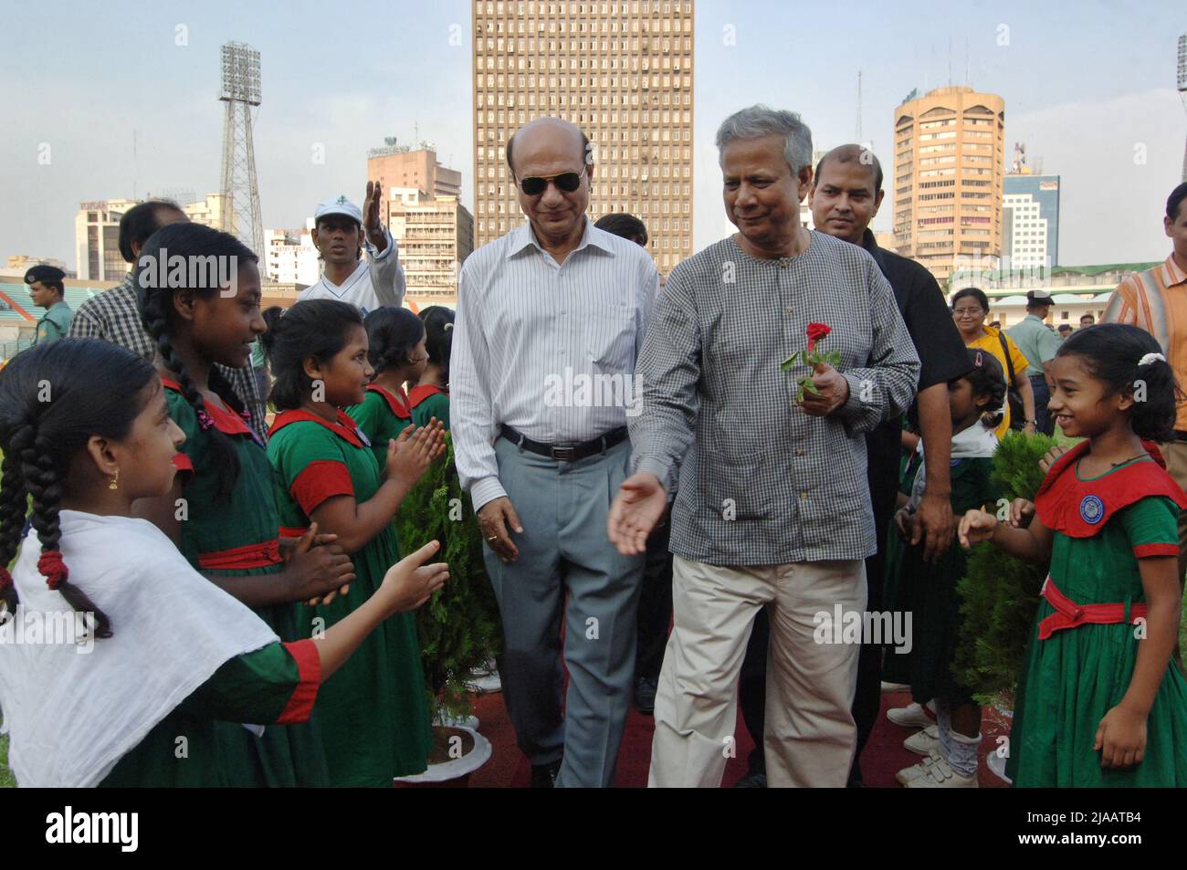 Dhaka, Bangladesh - May 27, 2007: Dr. Muhammad Yunus was awarded the ...