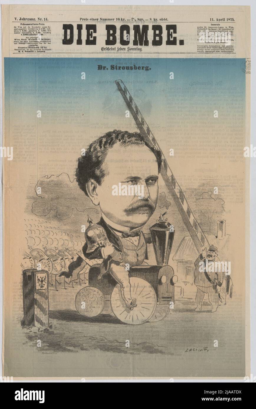 Dr. Strousberg. ". Bethel Henry Strousberg crosses the Austrian border ...