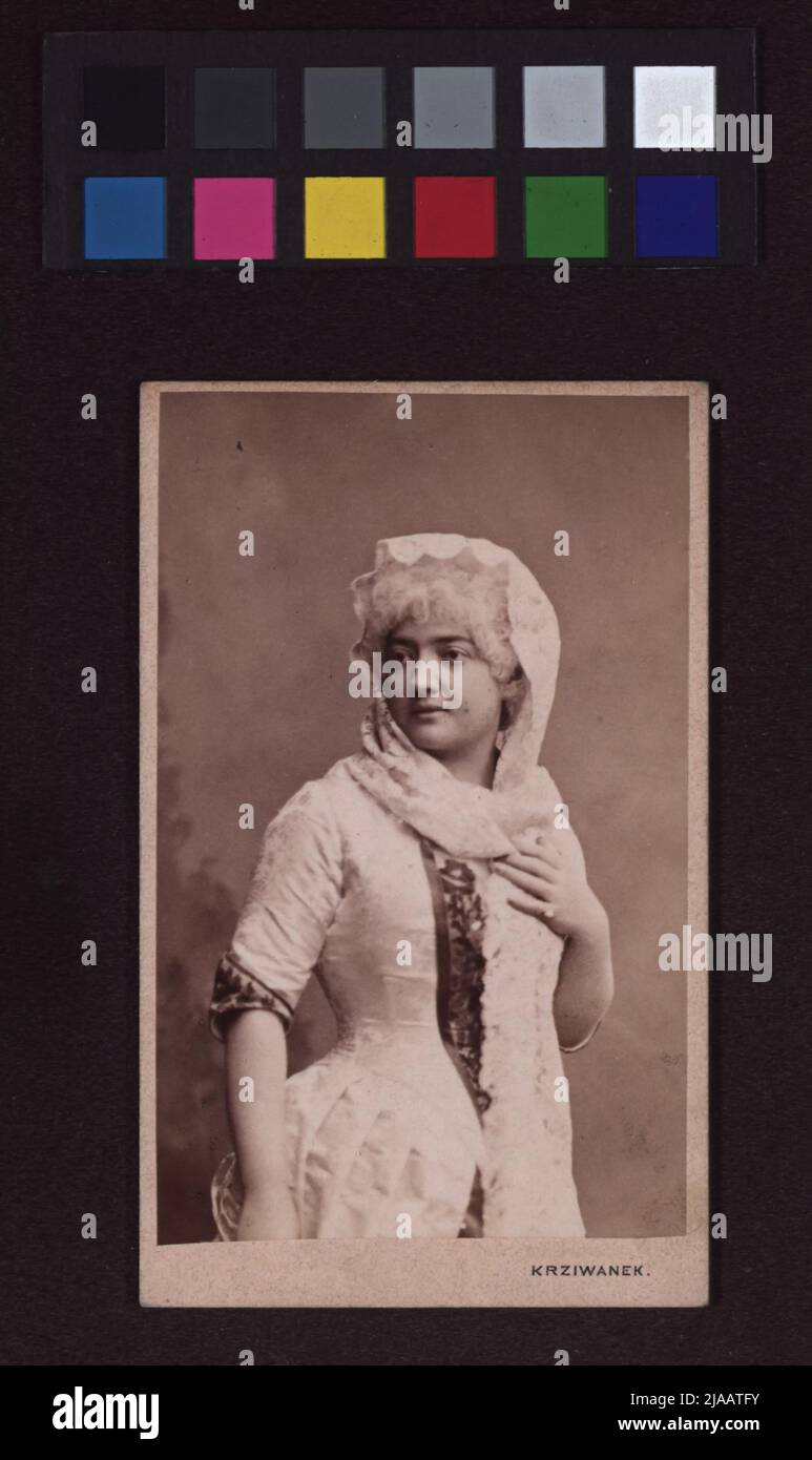 Caroline Finaly / Pulitzer (1849-1934), singer, actress. Rudolf ...