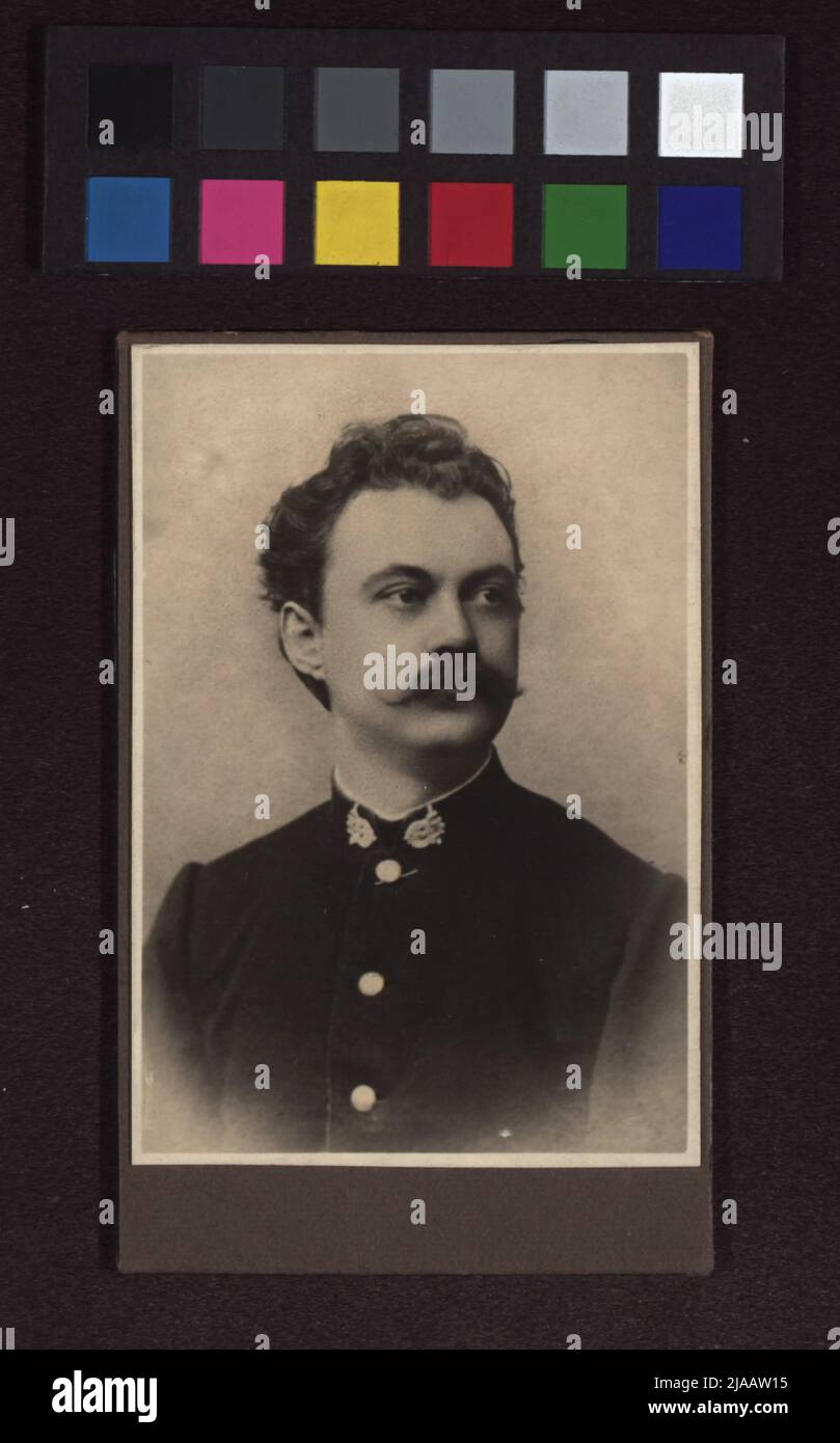 Karel Šebor (1843-1903), Komponist. Unknown, Photographer Stock Photo ...