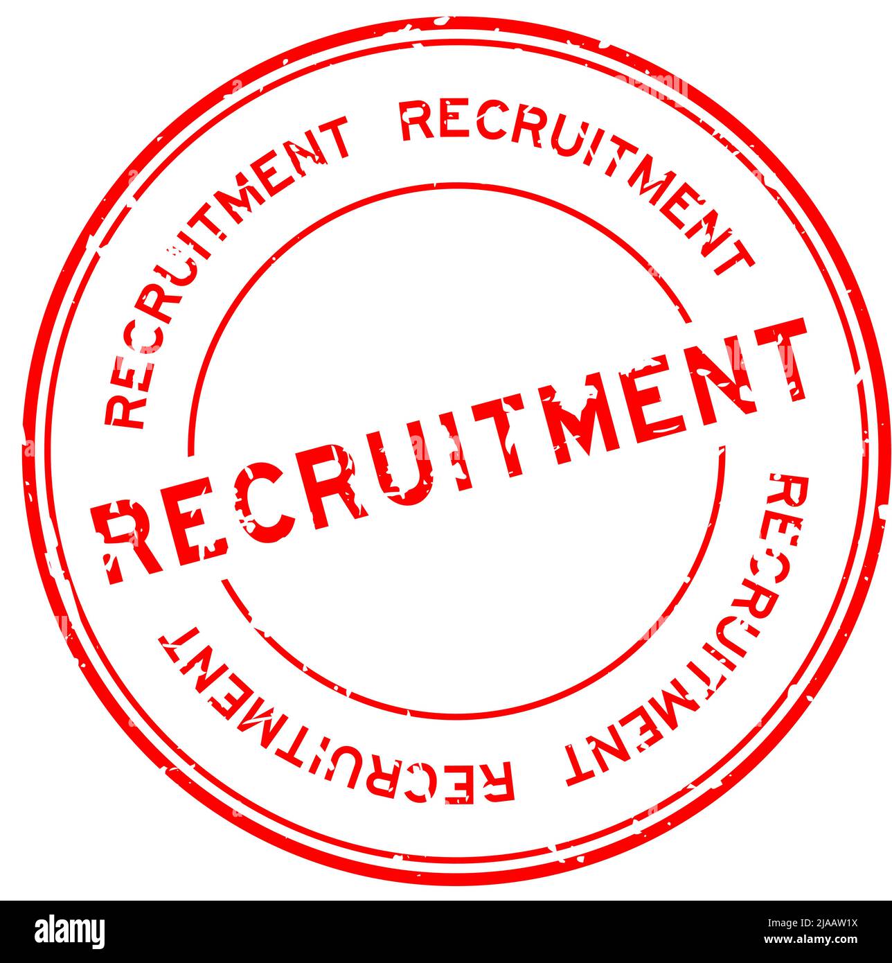 Grunge red recruitment word round rubber seal stamp on white background Stock Vector Image & Art ...