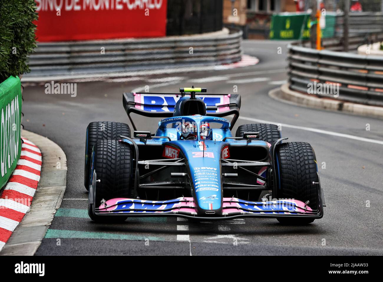 Esteban Ocon (FRA) Alpine F1 Team A522. Monaco Grand Prix, Sunday 29th May 2022. Monte Carlo ...