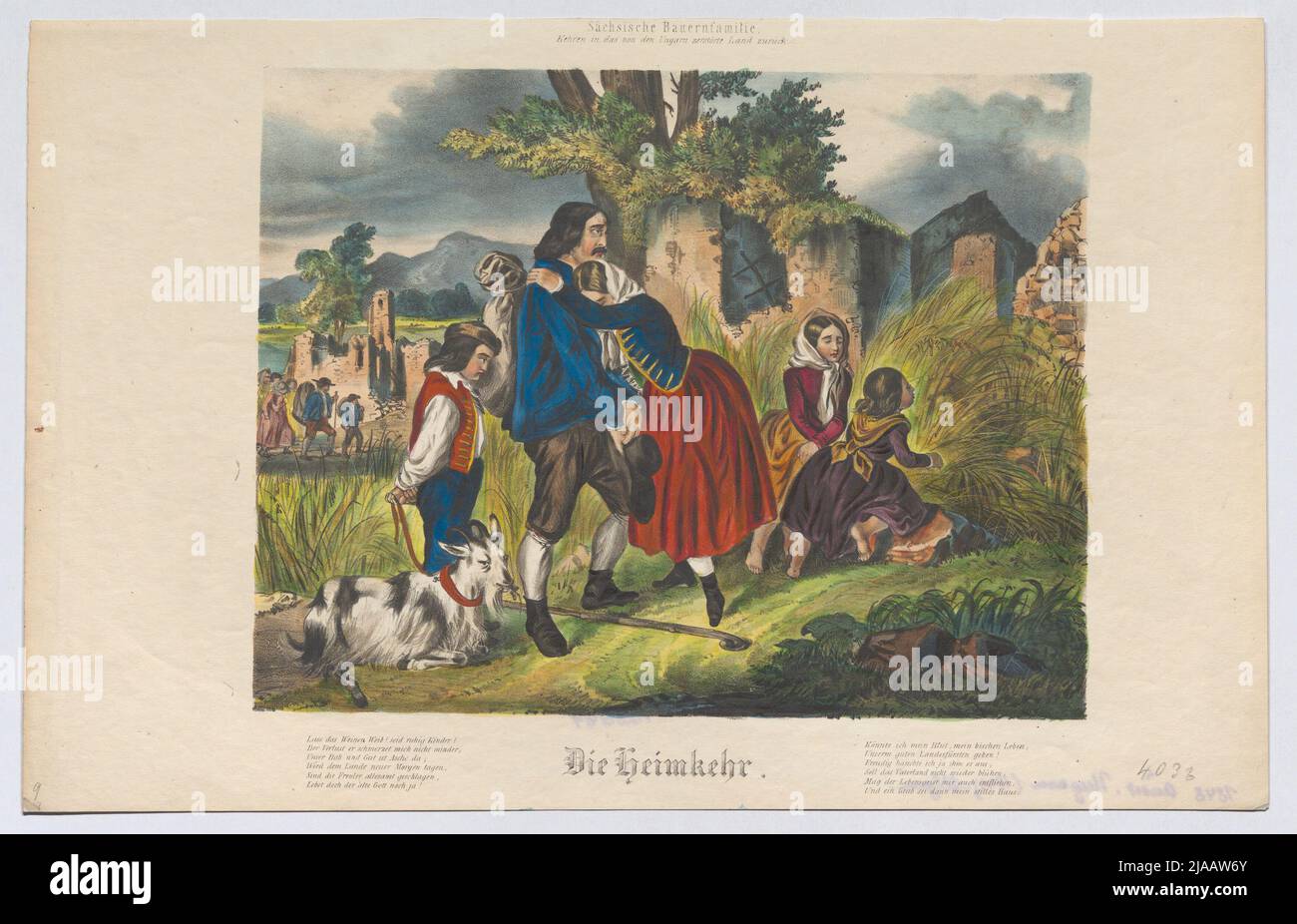 "The return home." (A Saxon family in Transylvanian returned to the ...