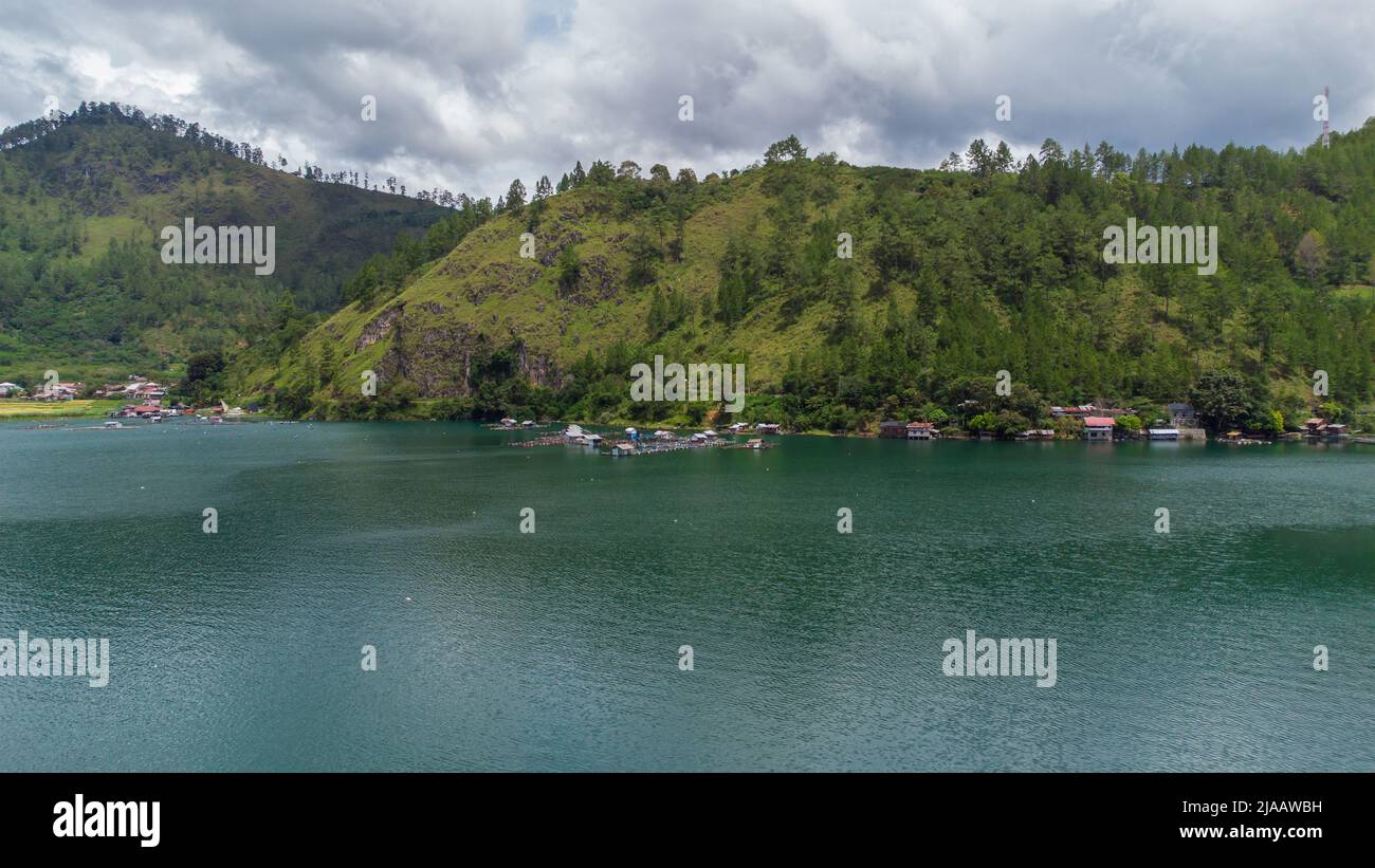 Aerial view of Lake Laut Tawar, Aceh, Indonesia Stock Photo - Alamy