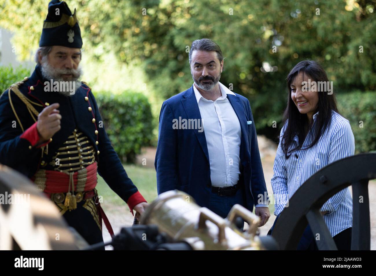 Prince Joachim Murat, 9th Prince Murat, and his wife Yasmine Briki ...