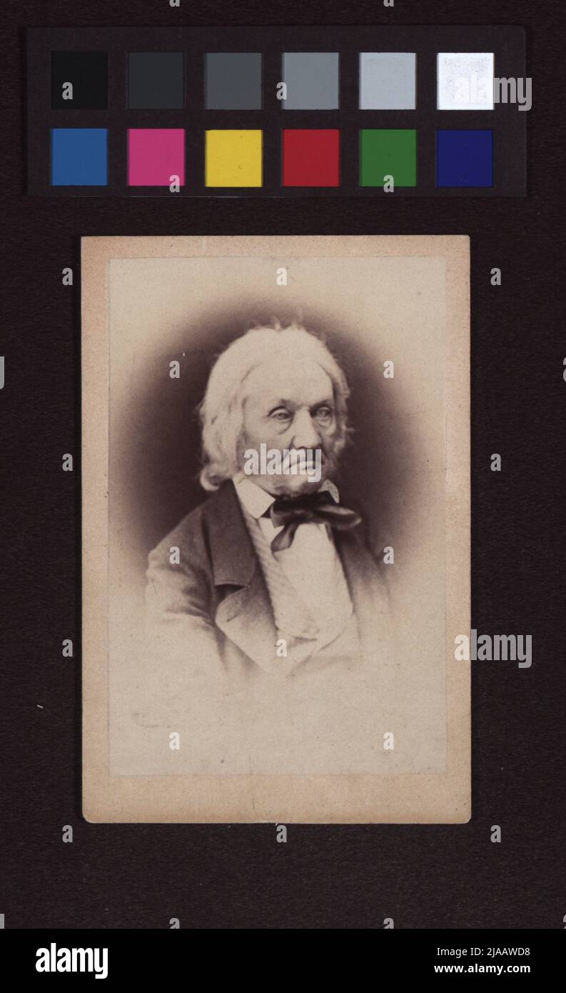 Jakob Alt, painter. Ferdinand Küss (1800-1886), photographer Stock ...