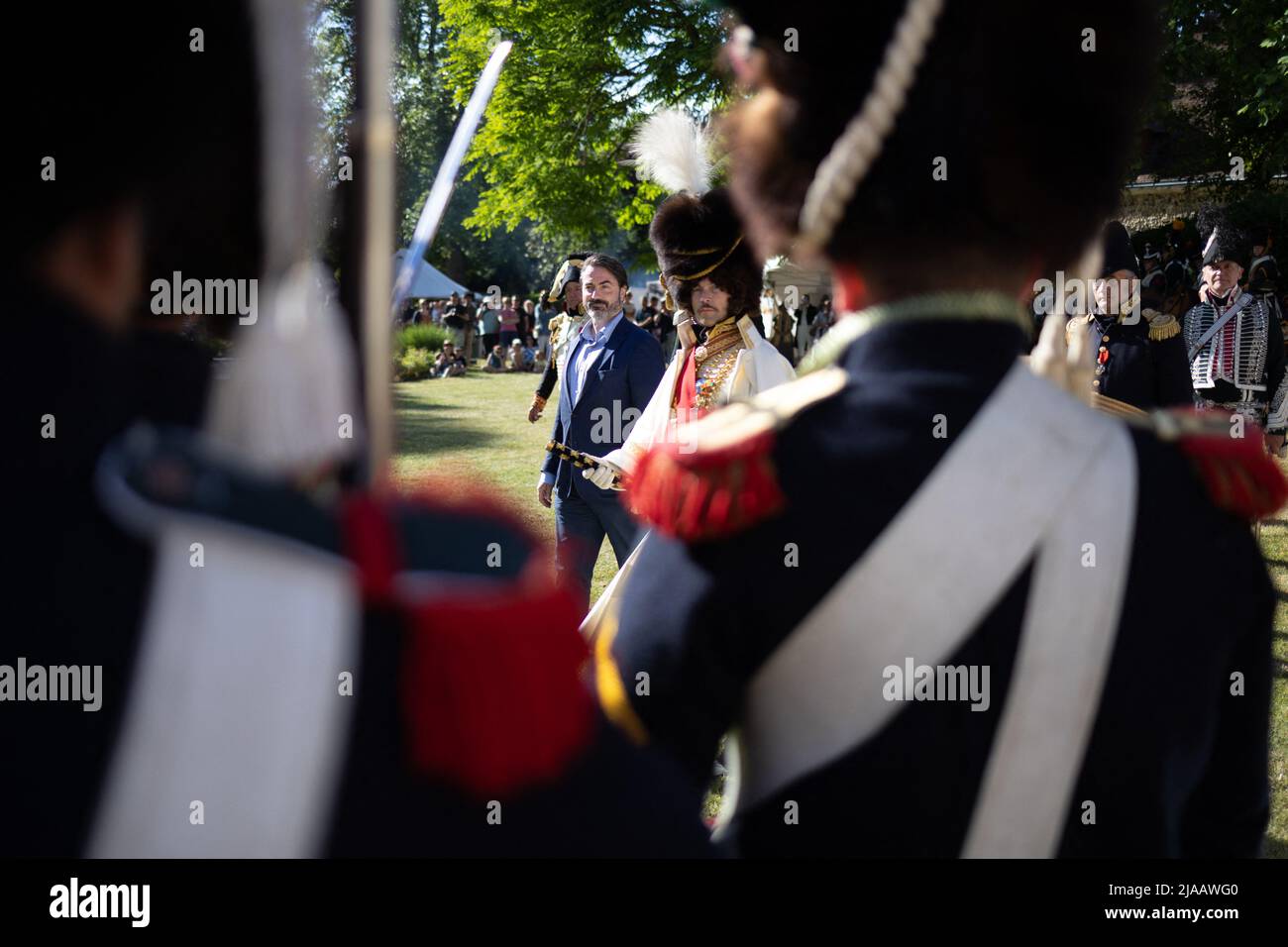 Prince Joachim Murat, 9th Prince Murat takes part in a reconstitution ...