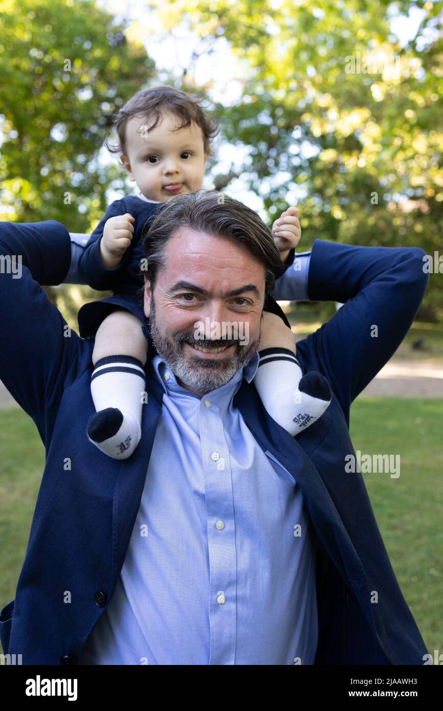 Prince Joachim Murat, 9th Prince Murat, and his son Baby Prince Joachim ...