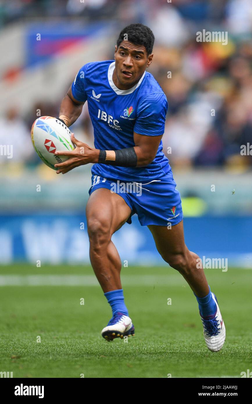 Paul Scanlan of Samoa, in action during the game against spain Stock ...