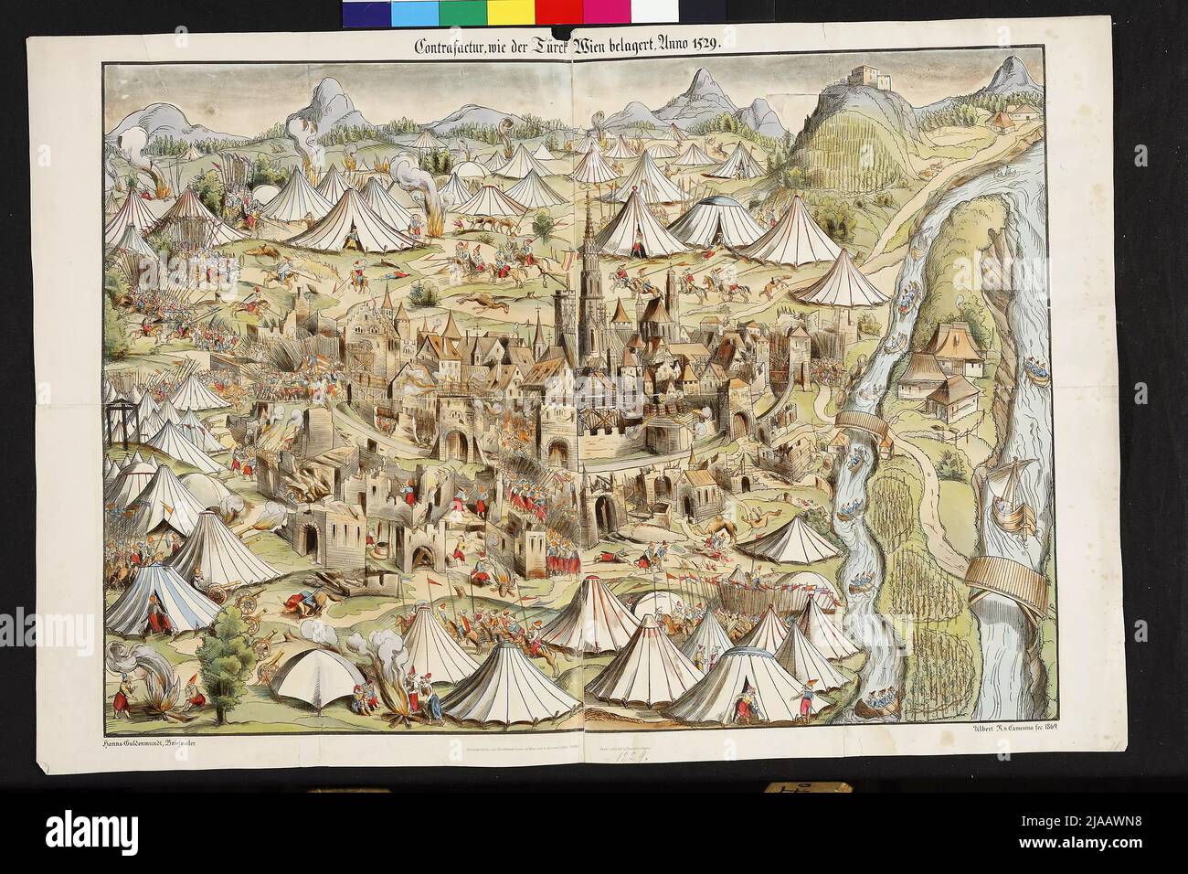 Contrafacture, like the Türck Vienna Besilicht, Anno 1529. ". View of ...