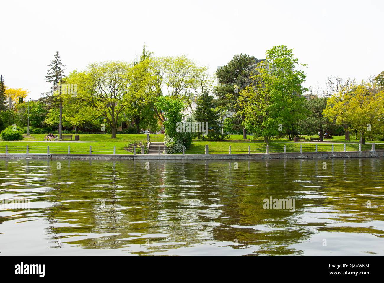 Rideau Canal and Centre Town, Springtime, Ottawa, Ontario, Canada Stock ...