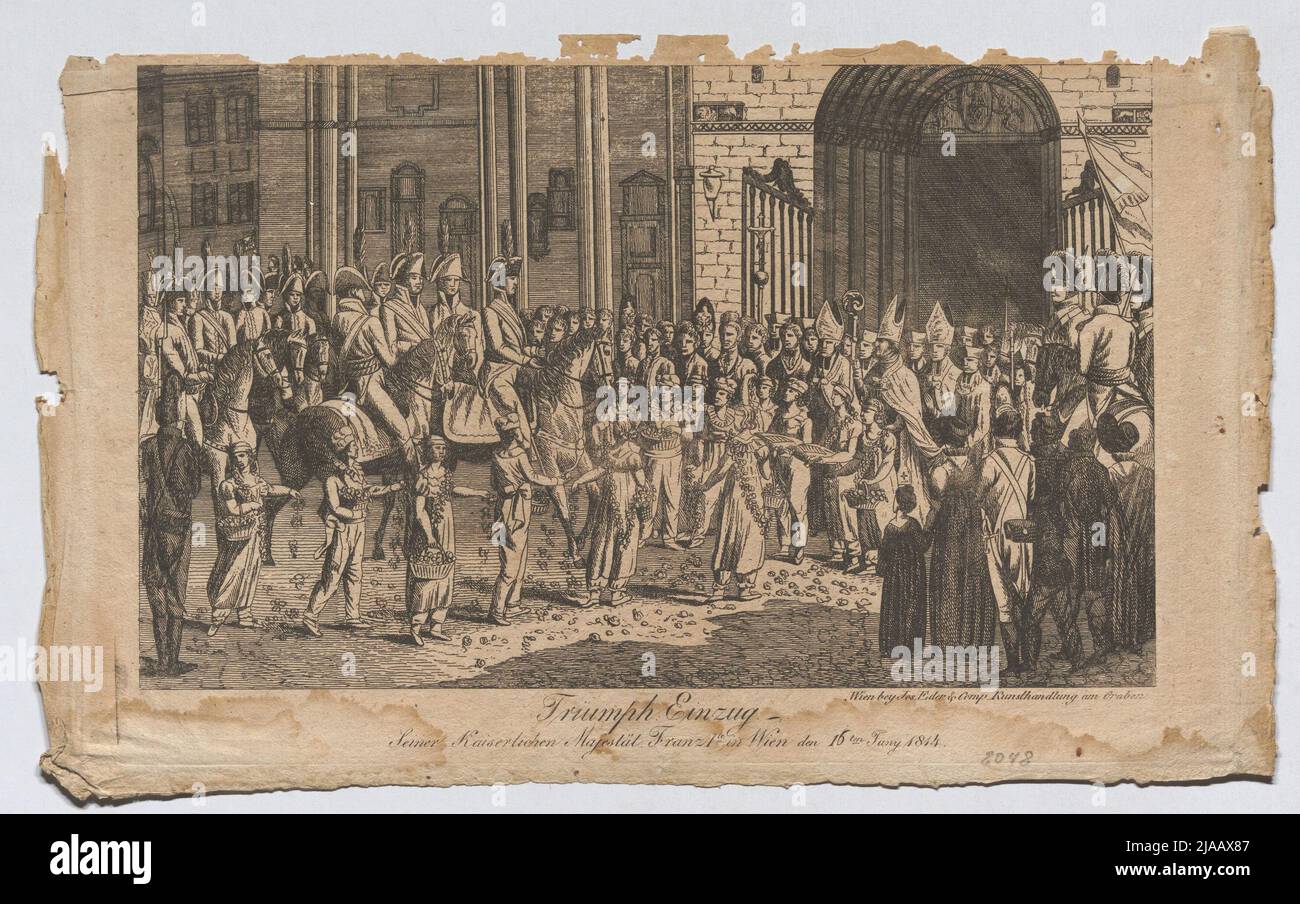 Triumph entry of his imperial majesty Franz I in Vienna, June 16, 1814 ...