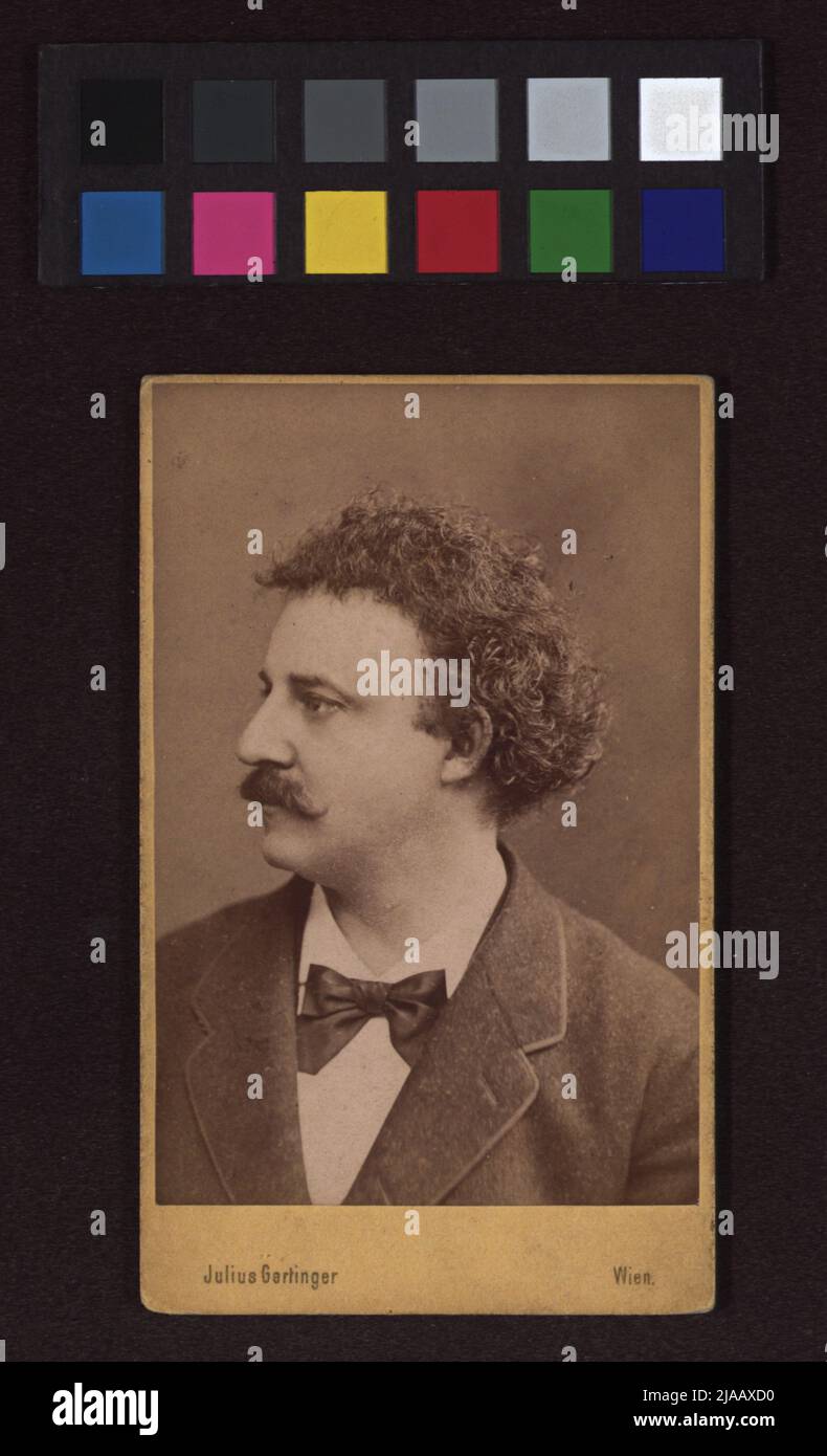 Opera singer Karl Adams. Julius Gertinger (1834-1883), photographer ...