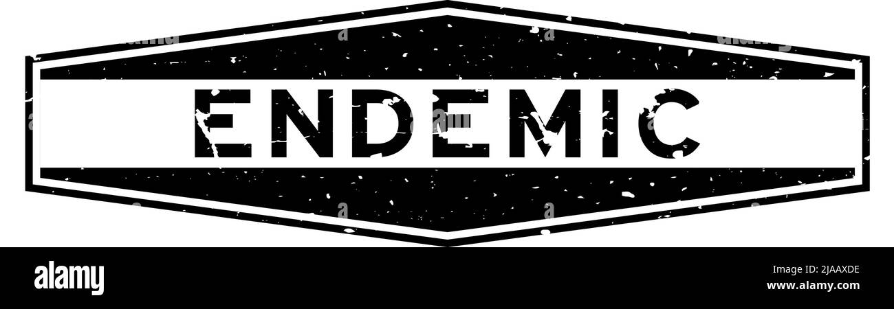 Grunge black endemic word hexagon rubber seal stamp on white background Stock Vector Image & Art ...