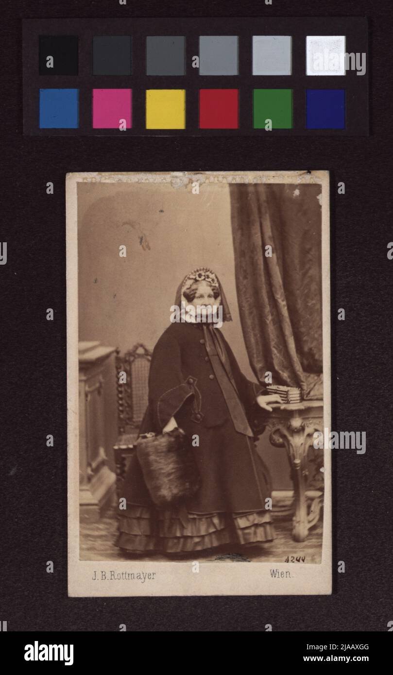 Therese Korn. Johann B. Rottmayer (1831-1907), Photo Studio Stock Photo ...