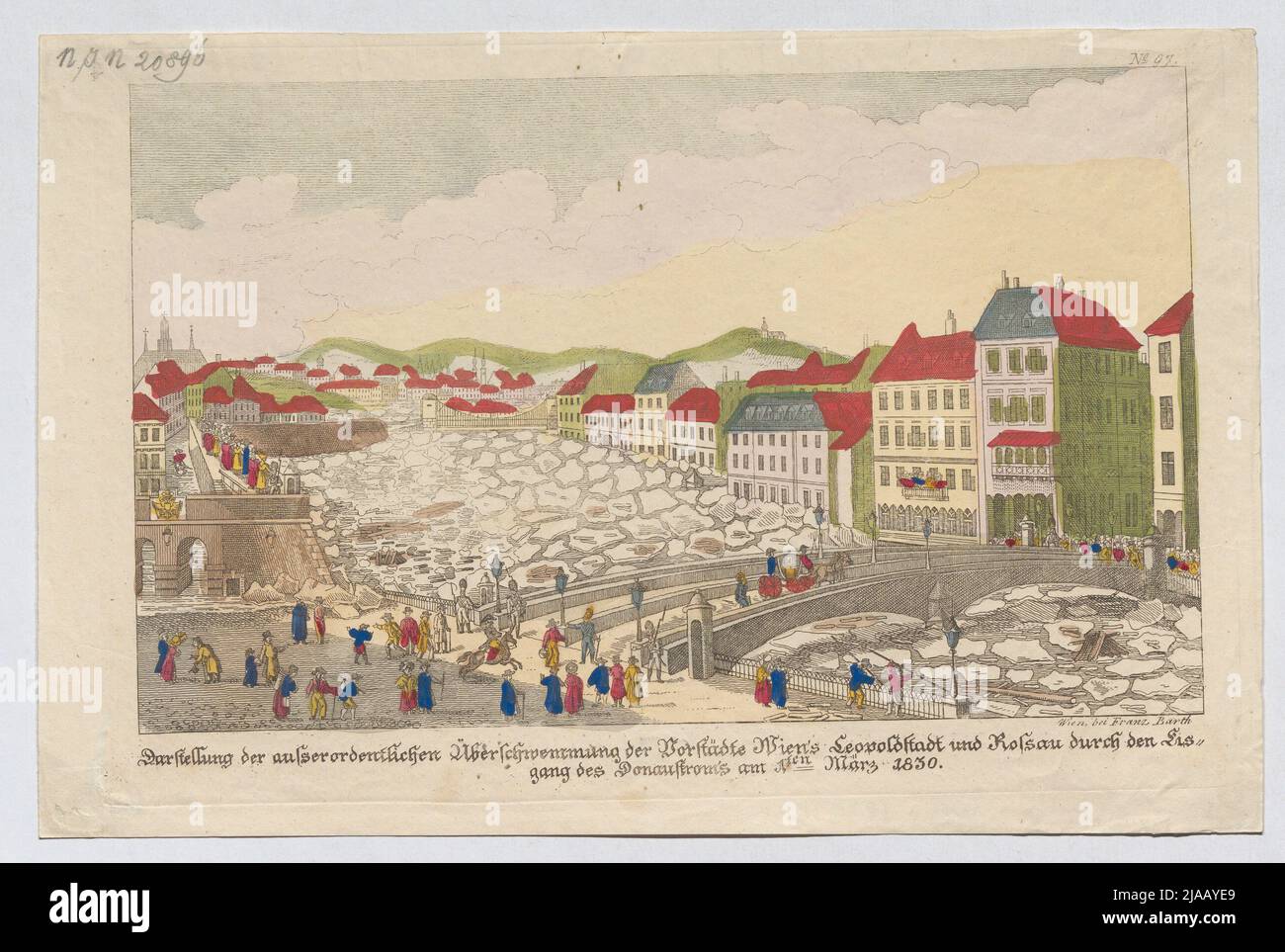 "Representation of the extraordinary flood of the suburbs of Vienna ...