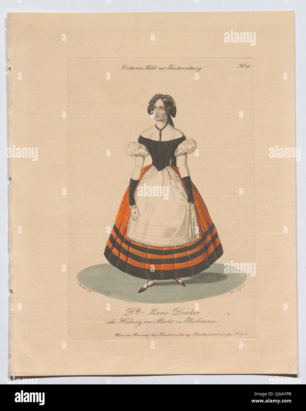 Dlle. Marie Denker as "Hedwig" in "The market in Ellenbrunn" (costume ...