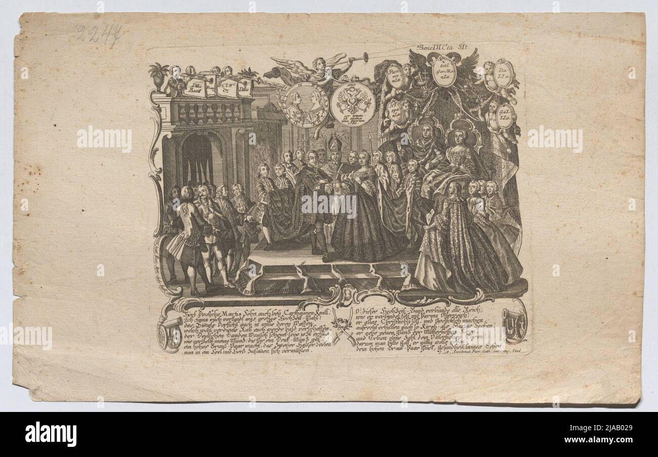 Memorial to the marriage Joseph II with Maria Isabella von Parma on ...