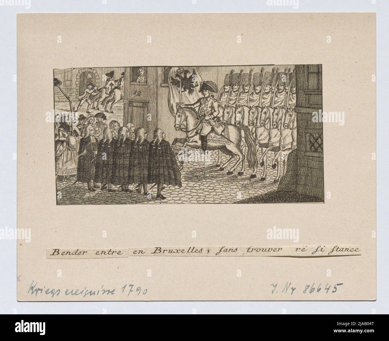 "Bender Entre en bruxelles, sans trouver ré si stance". Handover of the ...