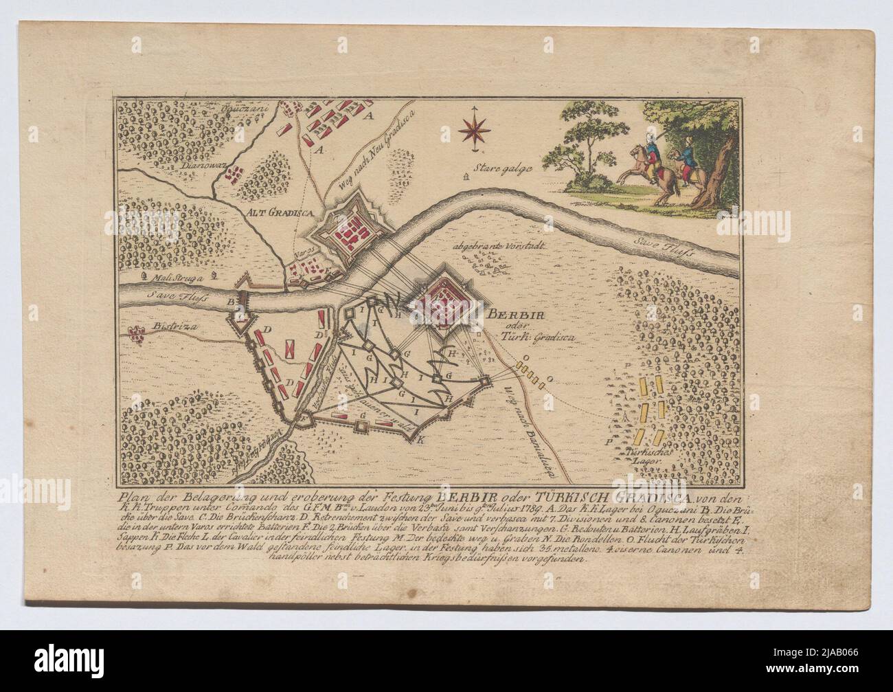 "Plan of the siege and conquest of the Berbir for Fortress or Turkish ...