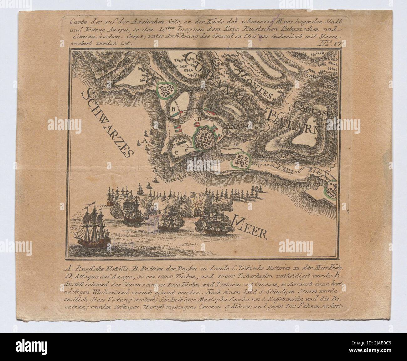 Map to conquer the Anapa sea festival by Russian troops on the Black ...
